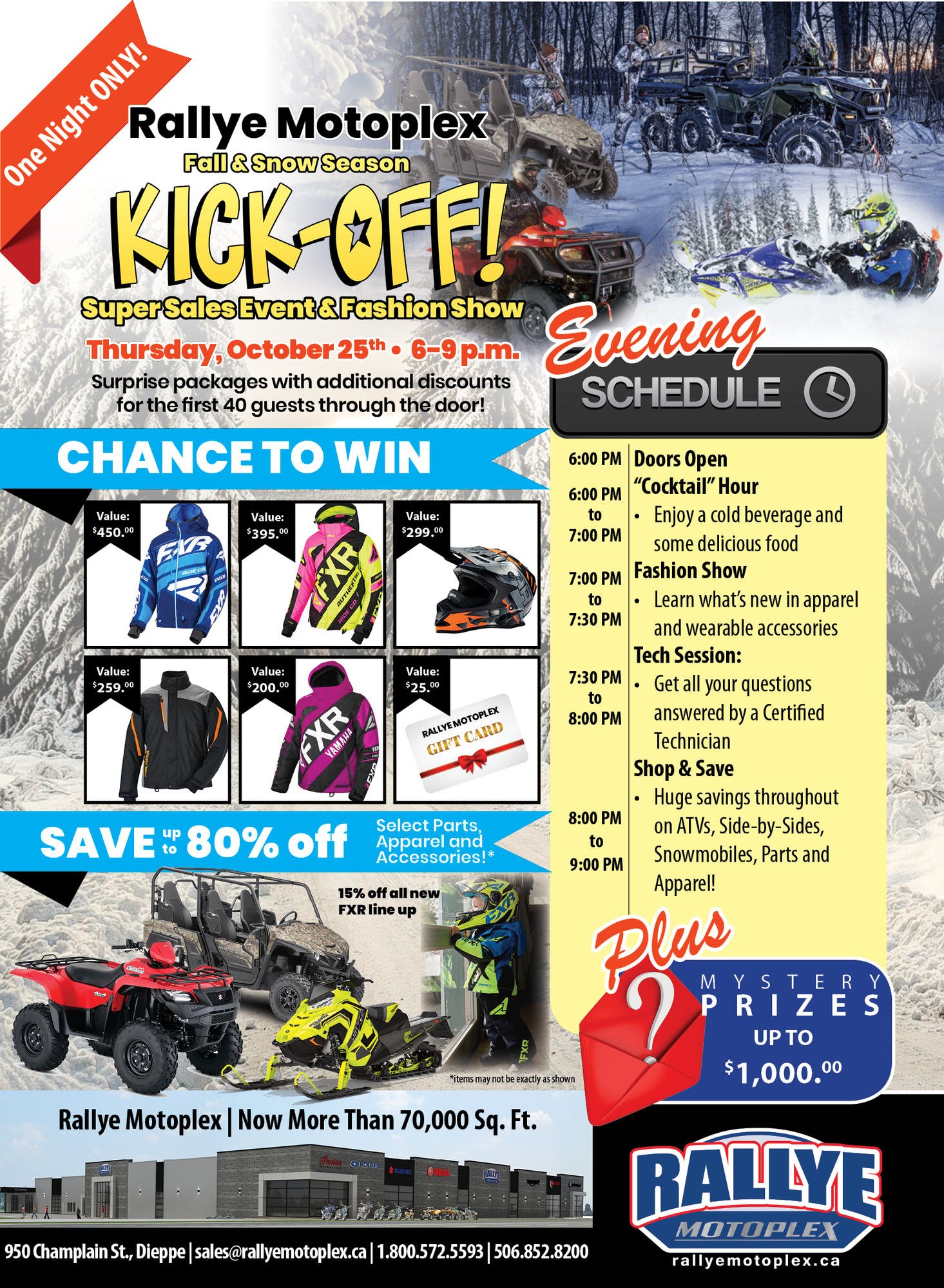 Kickoff | Rallye Motoplex | Dieppe New Brunswick
